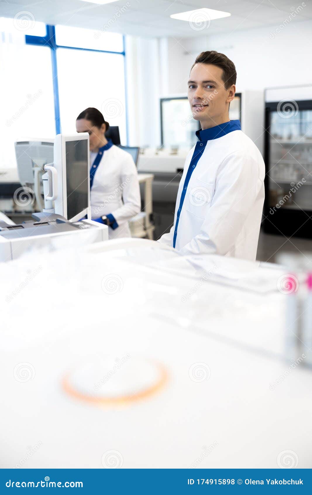 Scientists Using Modern Lab Equipment at Work Stock Photo - Image of ...