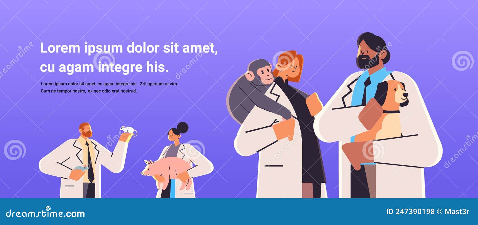 Scientists or Veterinary Workers Doing Experiments in Lab with ...