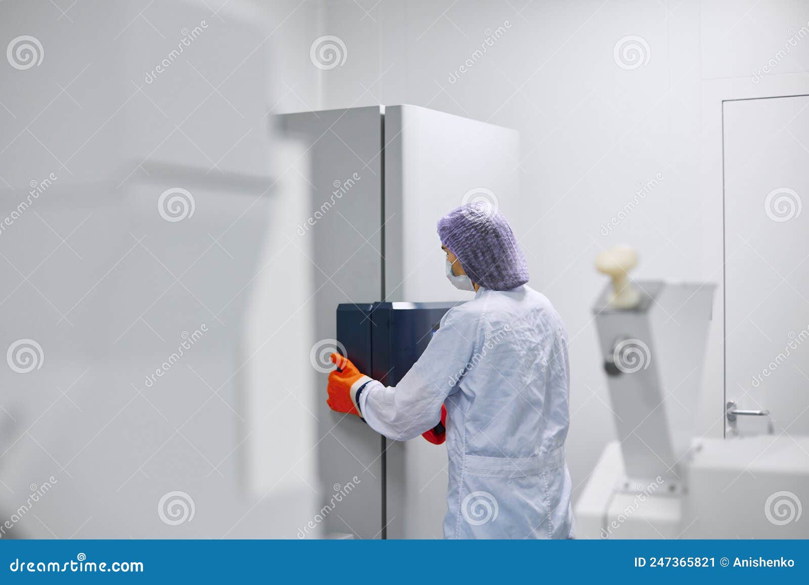 Scientists Work in the Laboratory. Remove the Biomaterial from the ...