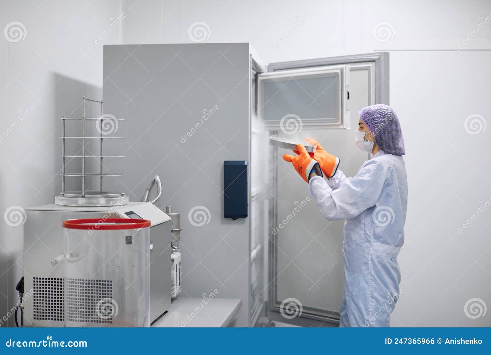 Scientists Work in the Laboratory. Remove the Biomaterial from the ...