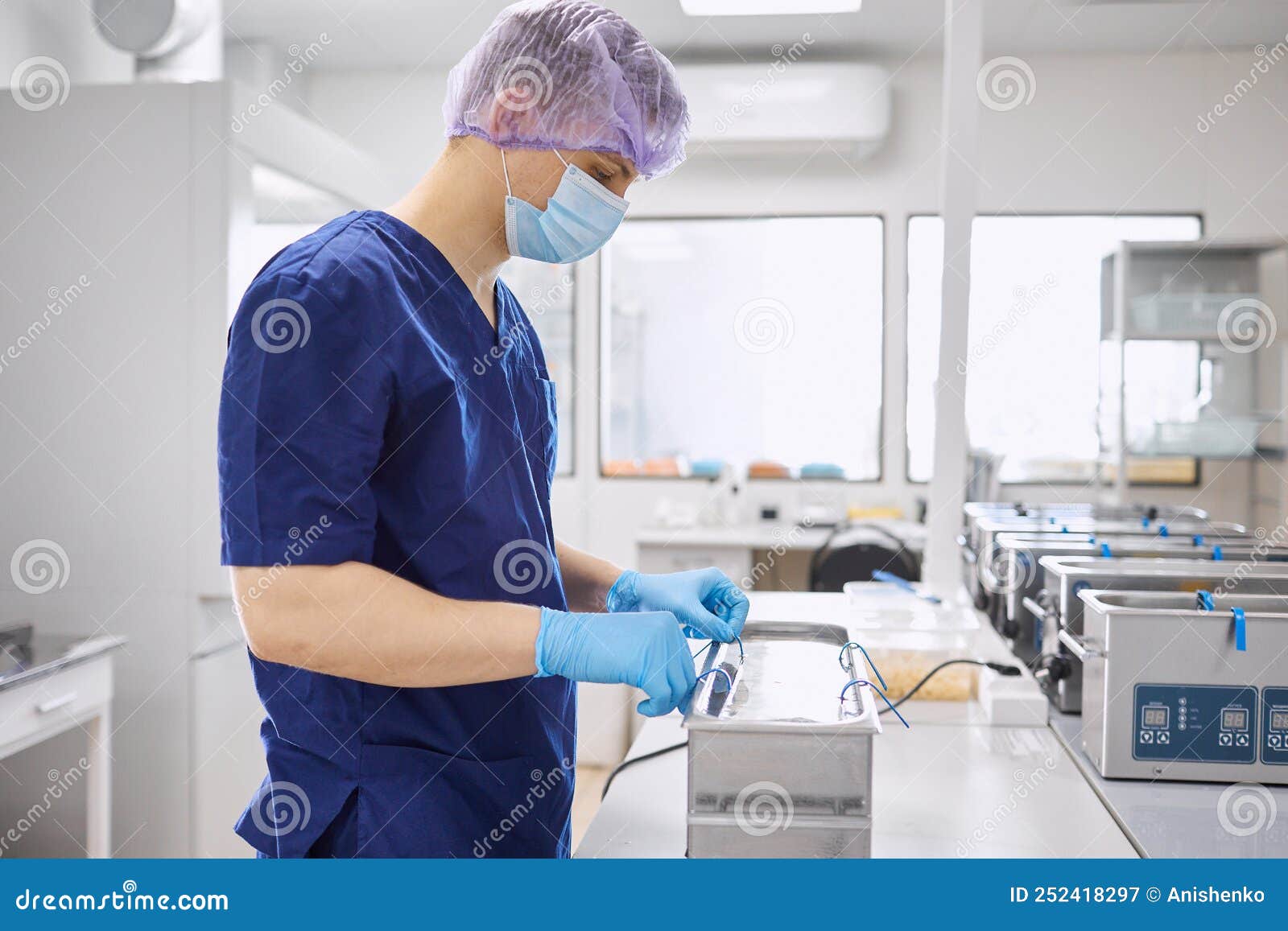 Scientists Work in the Laboratory. a Researcher Conducts Laboratory ...