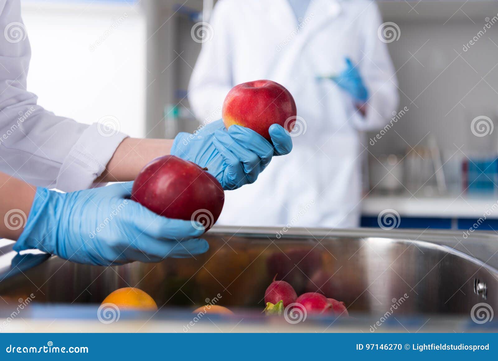 Scientists during Work at Modern Biological Laboratory Stock Photo ...