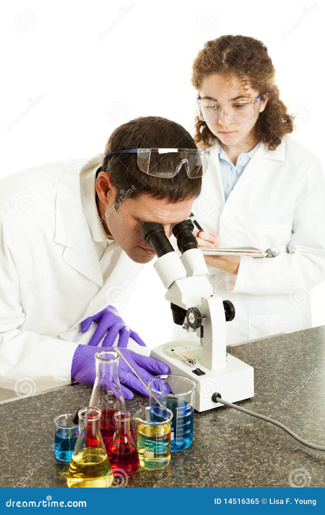 Scientists Working stock image. Image of people, microscopic - 14516365