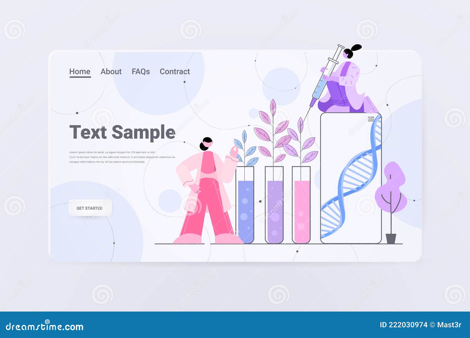 Scientists Working with DNA of Plants in Test Tubes Researchers Making ...