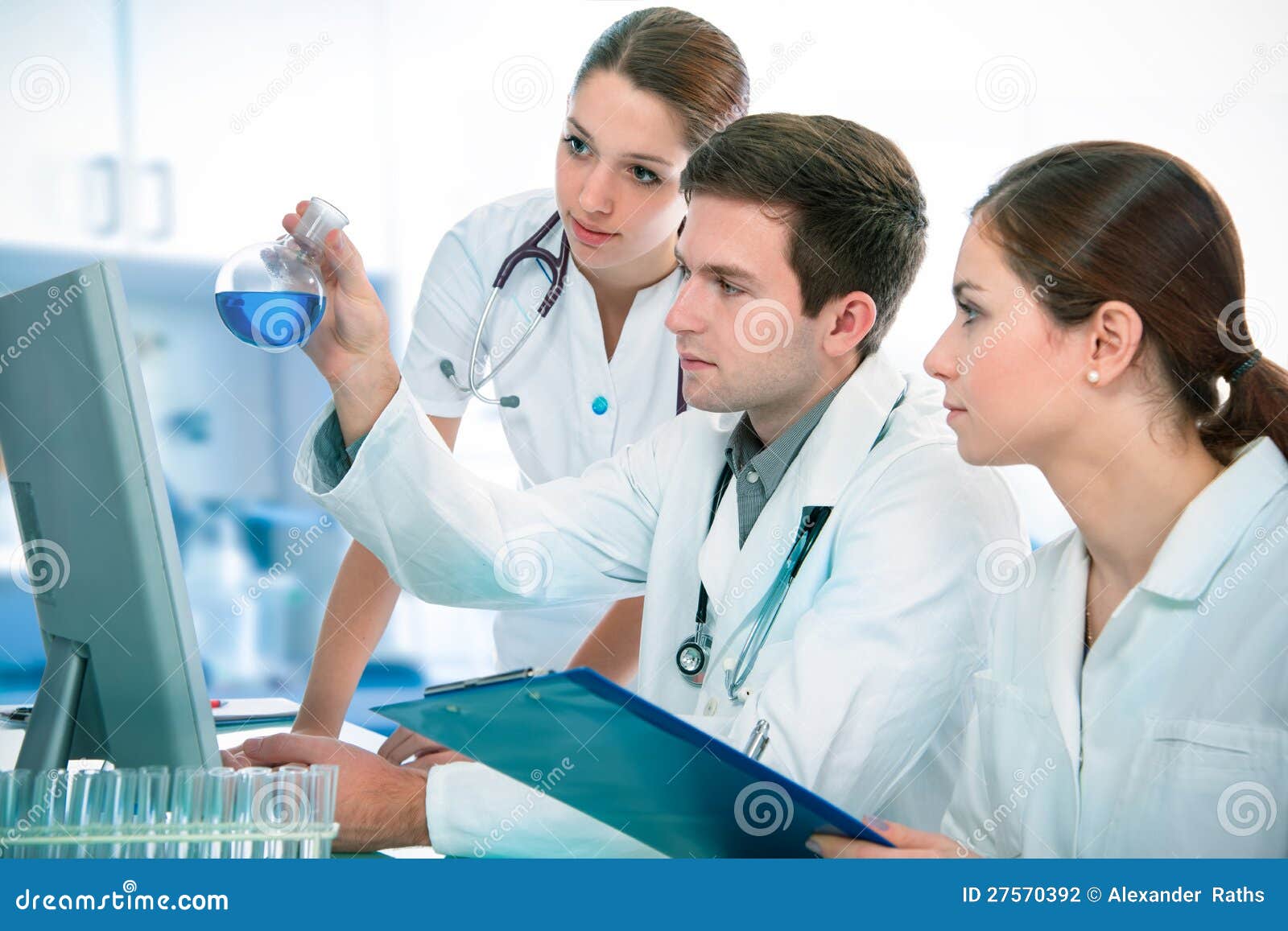 Scientists Working at the Laboratory Stock Photo - Image of chemistry ...