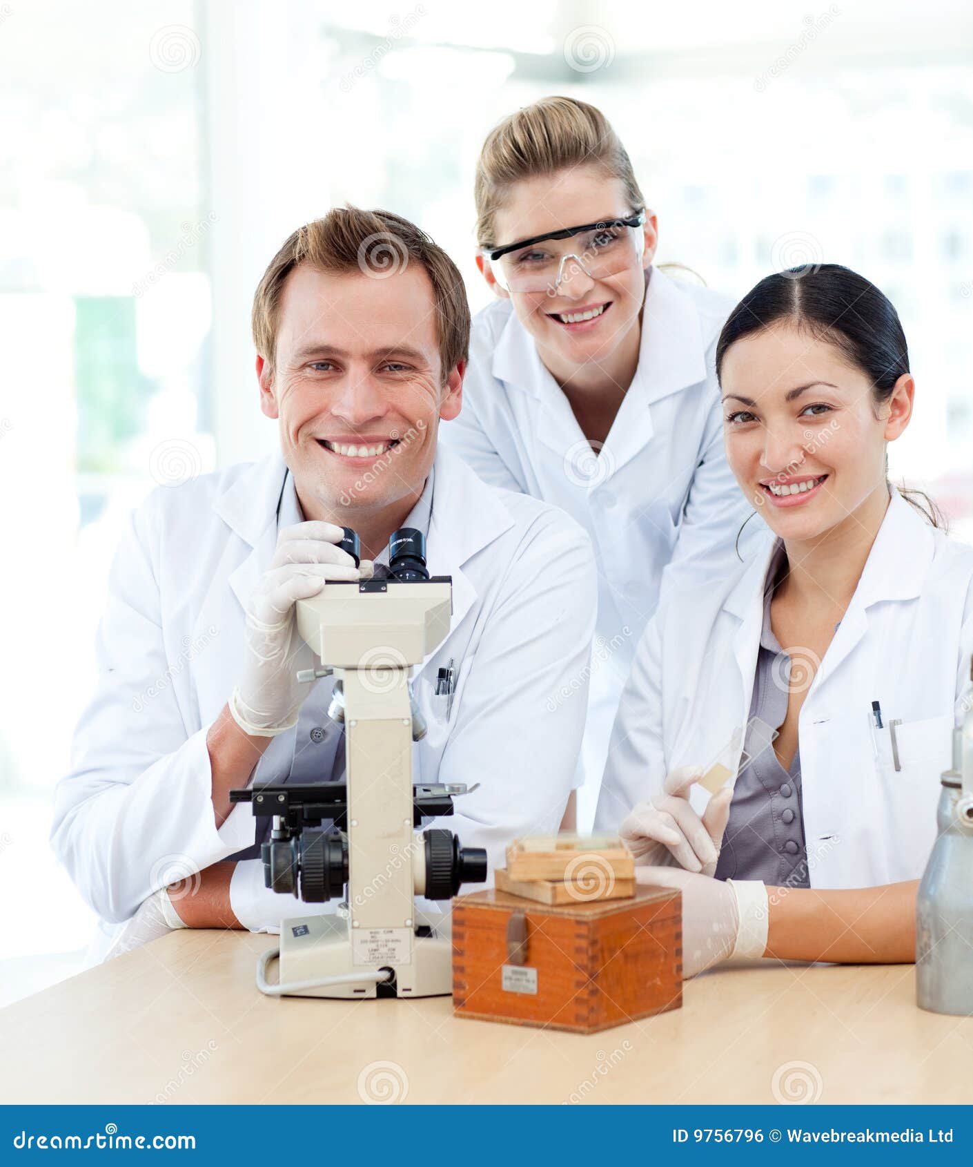 Scientists Working in a Laboratory Stock Photo - Image of chemical ...