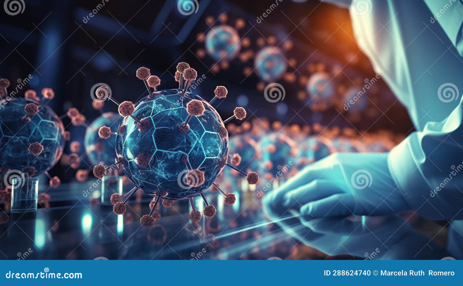 Scientists Working in a Laboratory. AI Generated Stock Photo - Image of ...