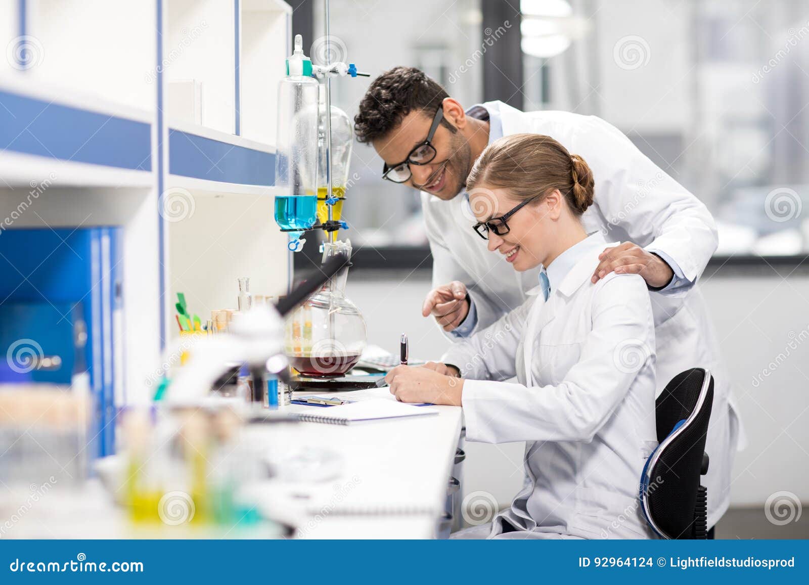 Scientists Working in Laboratory Stock Photo - Image of science ...
