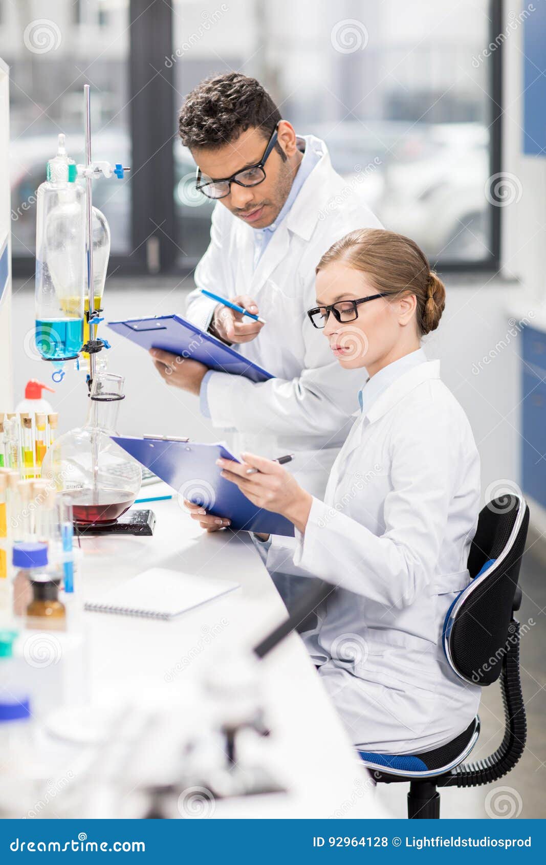 Scientists Working in Laboratory Stock Photo - Image of working ...
