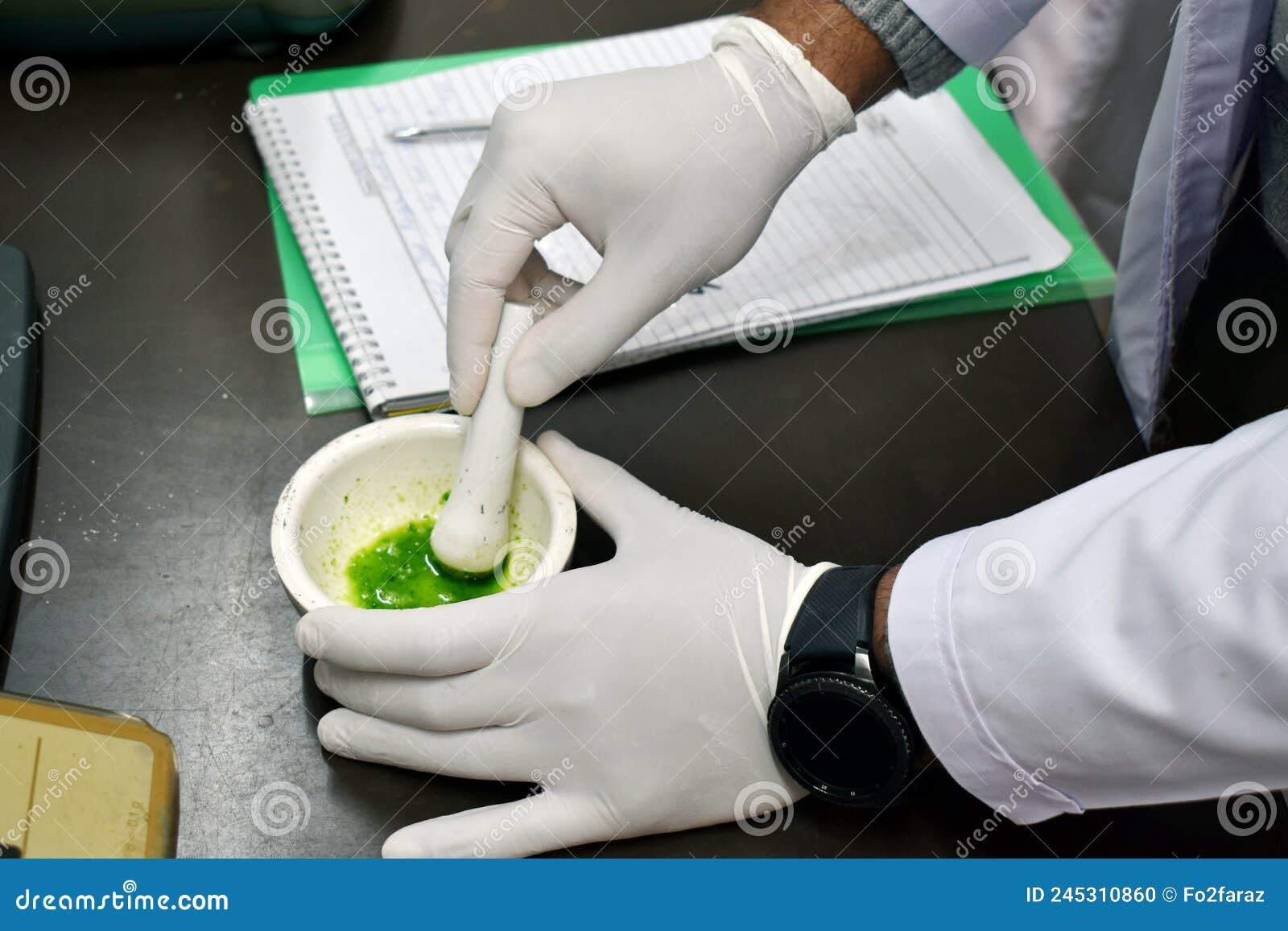 DNA Extraction Procedure in Laboratory. Stock Photo - Image of ...