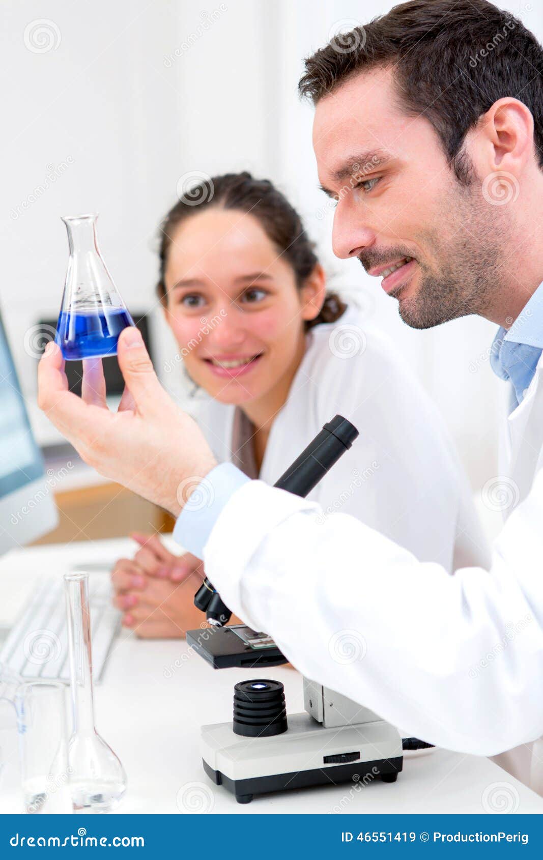 Scientists Working Together in a Laboratory Stock Image - Image of ...