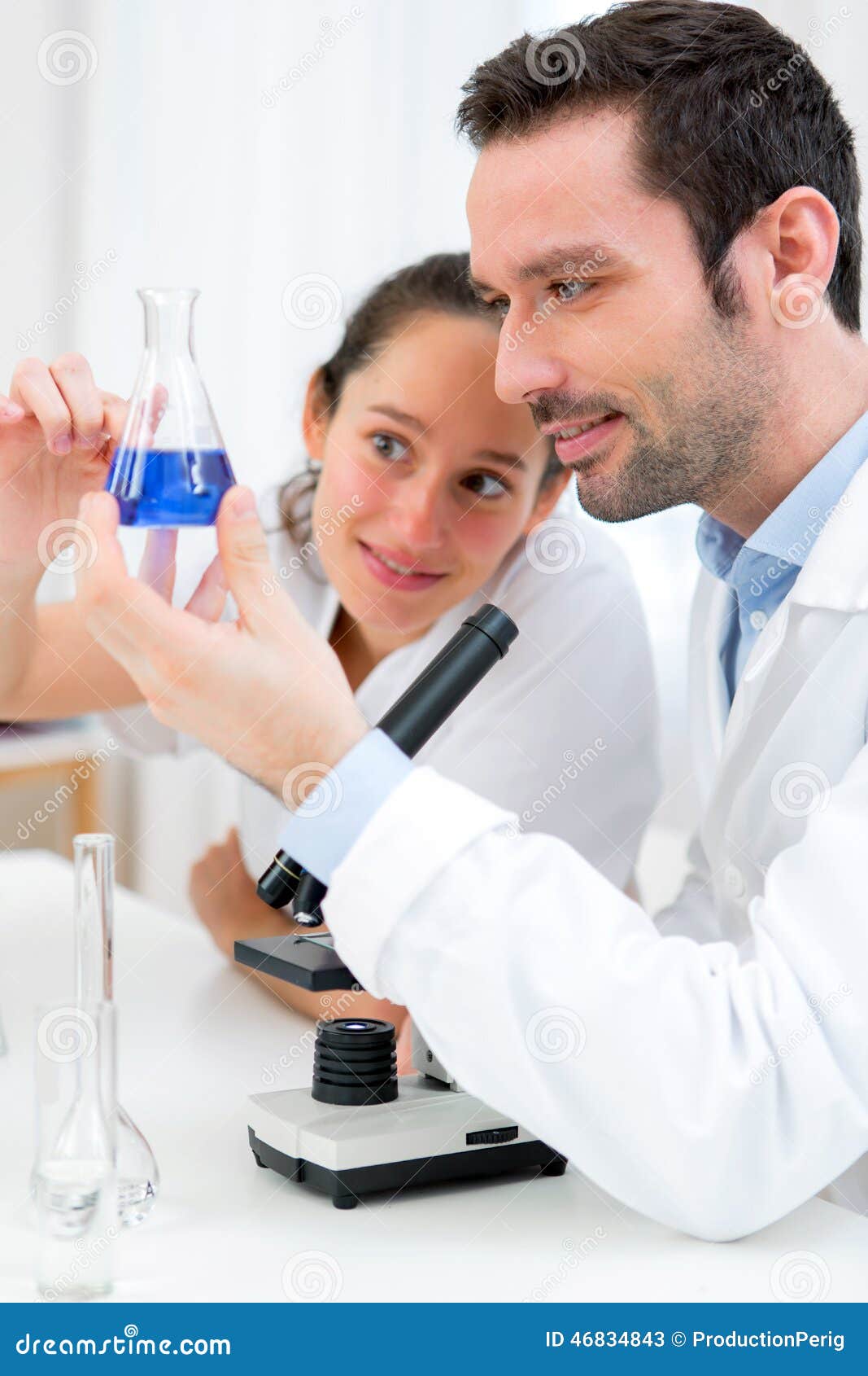 Scientists Working Together in a Laboratory Stock Image - Image of ...