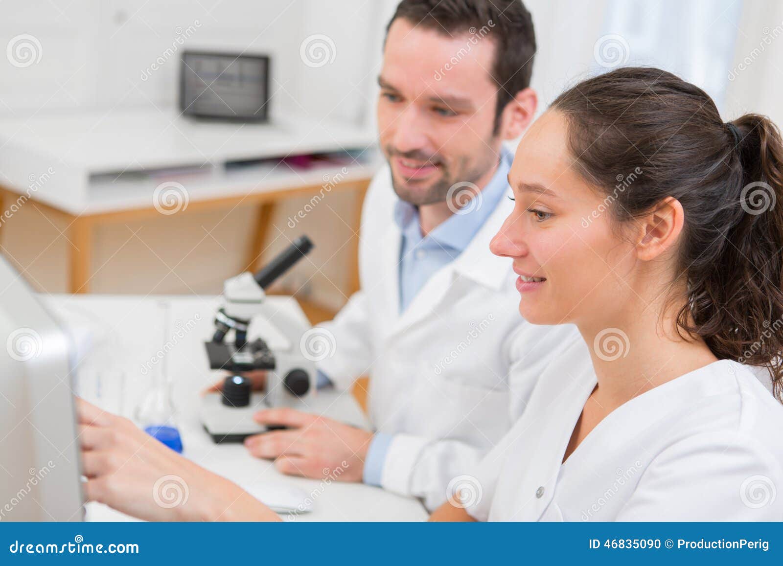 Scientists Working Together in a Laboratory Stock Photo - Image of ...