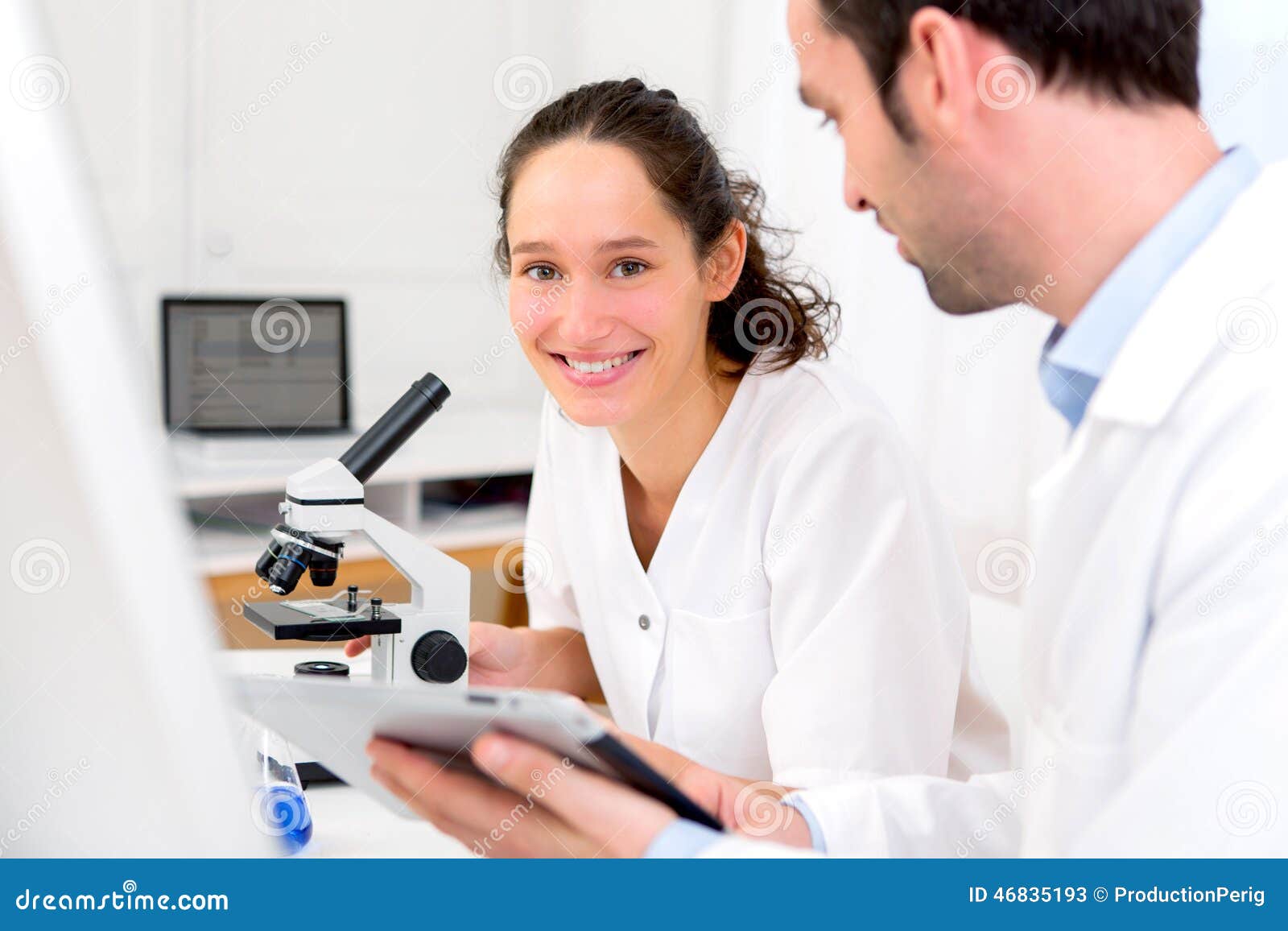 Scientists Working Together in a Laboratory Stock Image - Image of ...