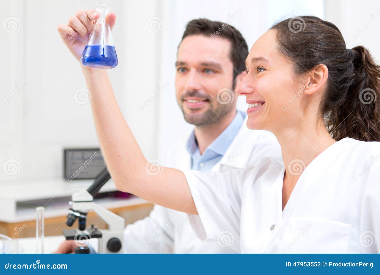 Scientists Working Together in a Laboratory Stock Image - Image of ...
