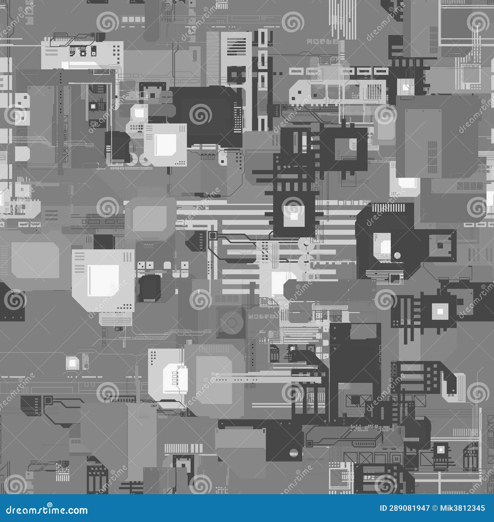 SCIFI Displacement Map for 3d Stock Illustration - Illustration of gray ...