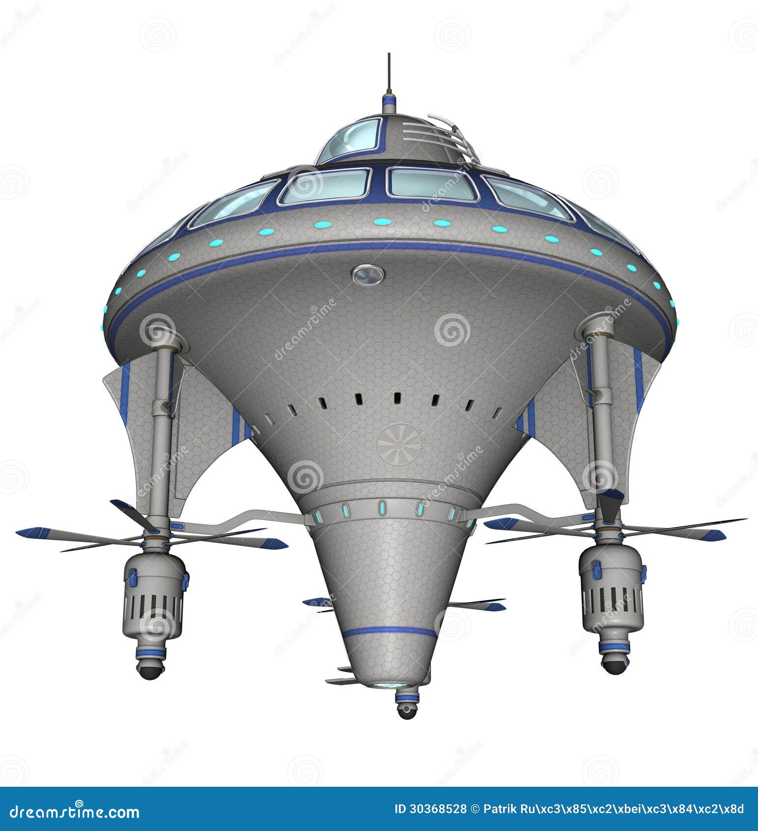 Scifi spaceship stock illustration. Illustration of render - 30368528