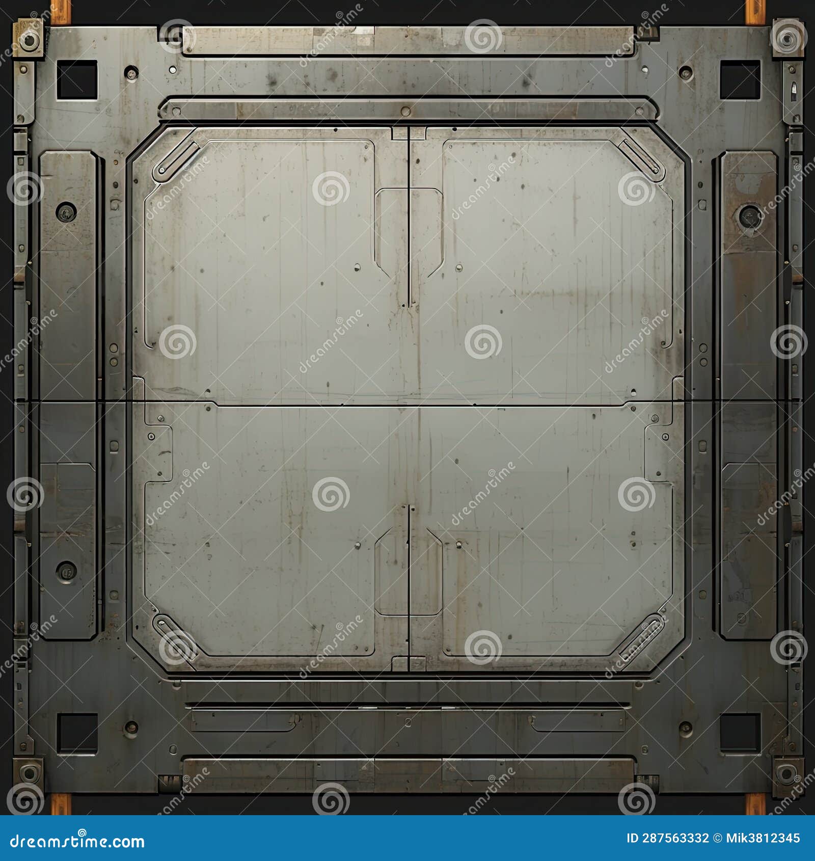 Scifi wall texture panel. stock illustration. Illustration of neon ...