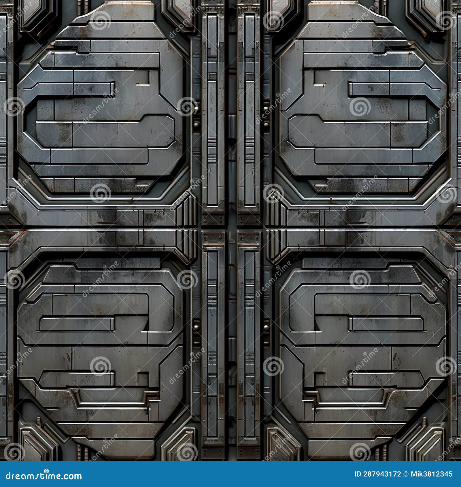 Scifi wall texture panel. stock illustration. Illustration of ...