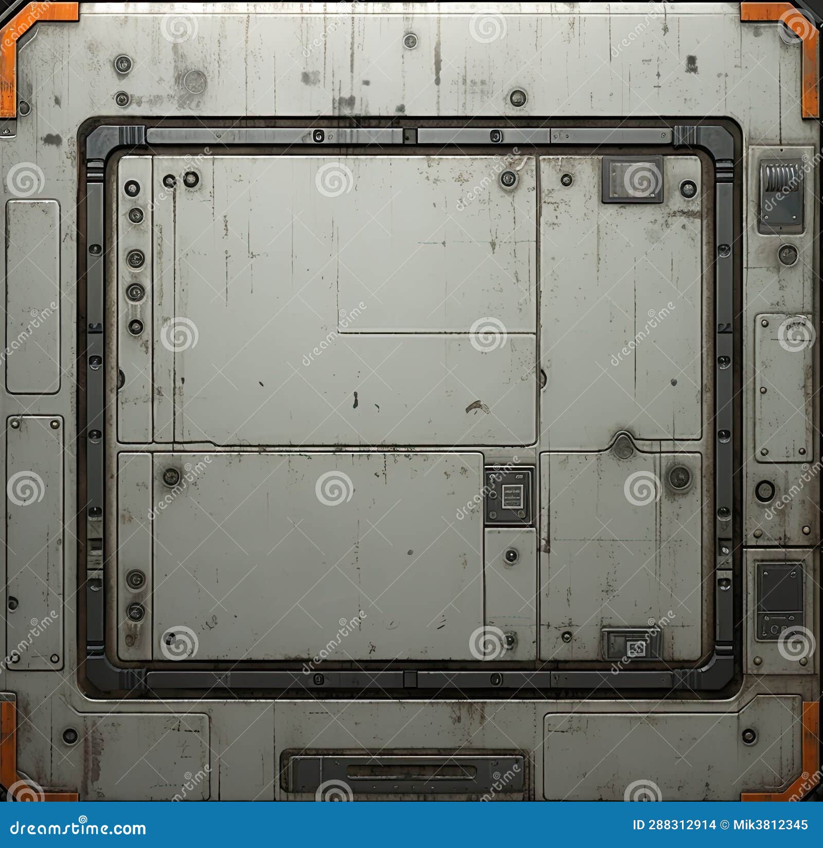 Scifi wall texture panel. stock illustration. Illustration of ...