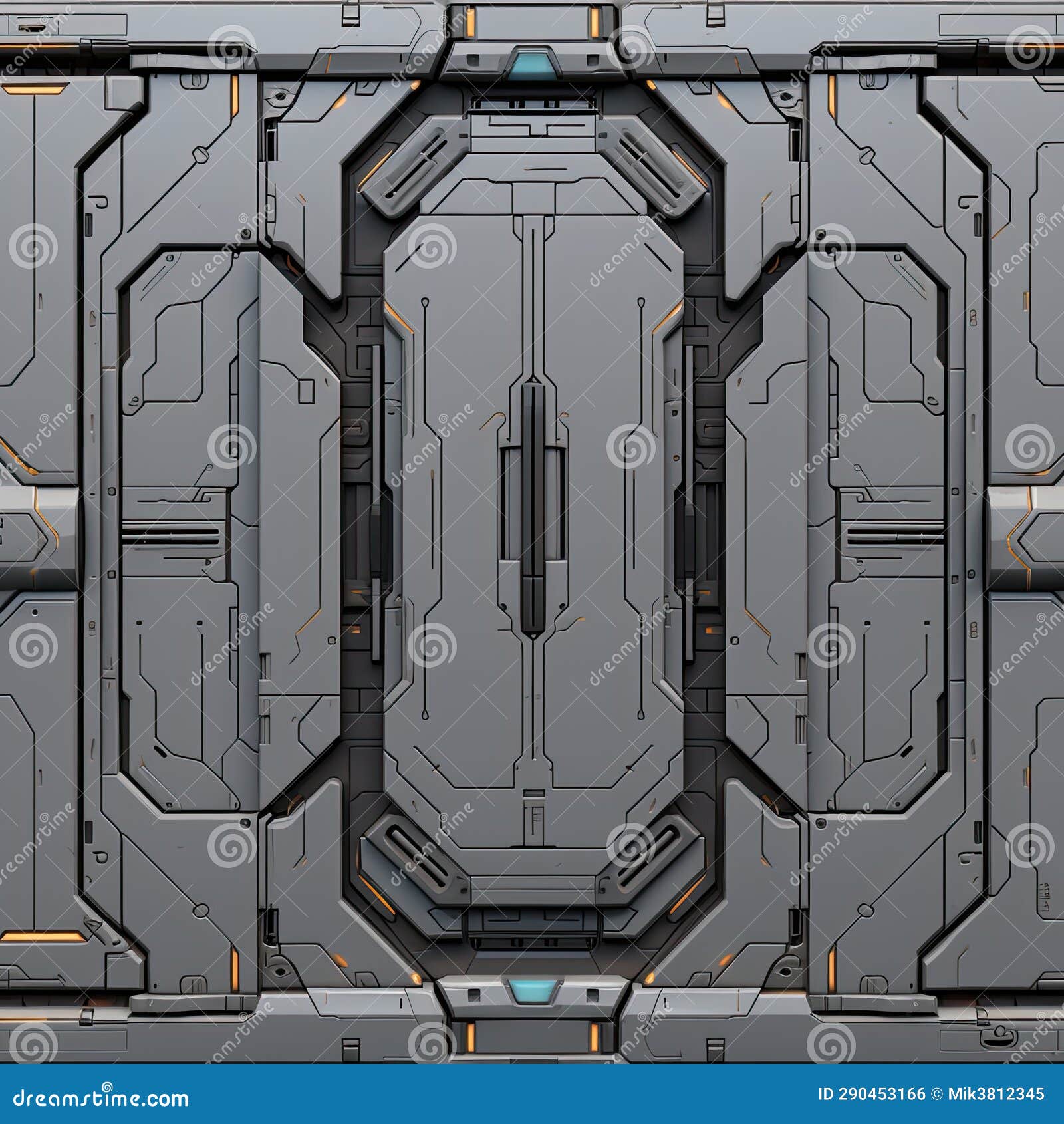 Scifi wall texture panel. stock illustration. Illustration of tech ...