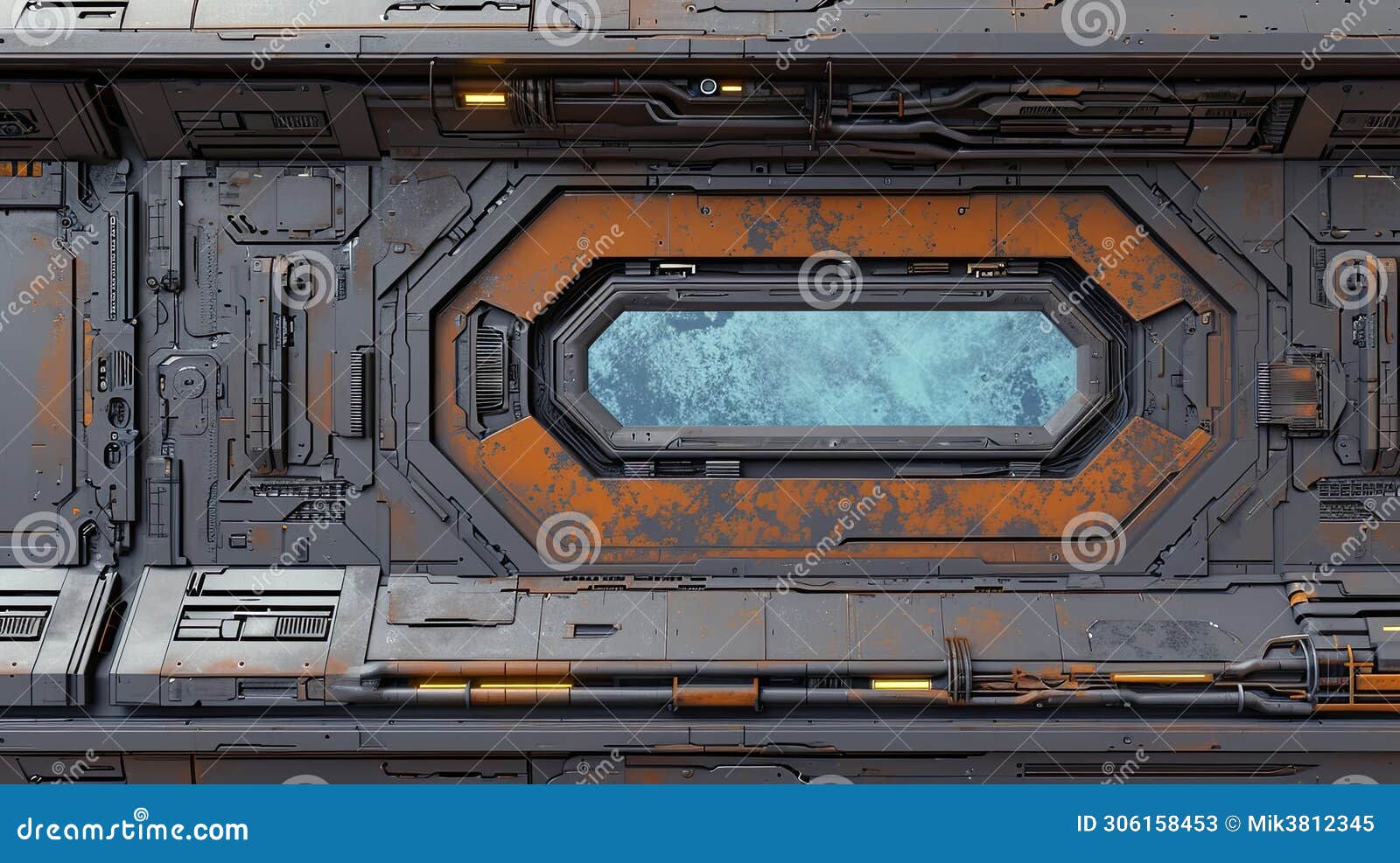 Scifi wall texture panel. stock illustration. Illustration of pixel ...