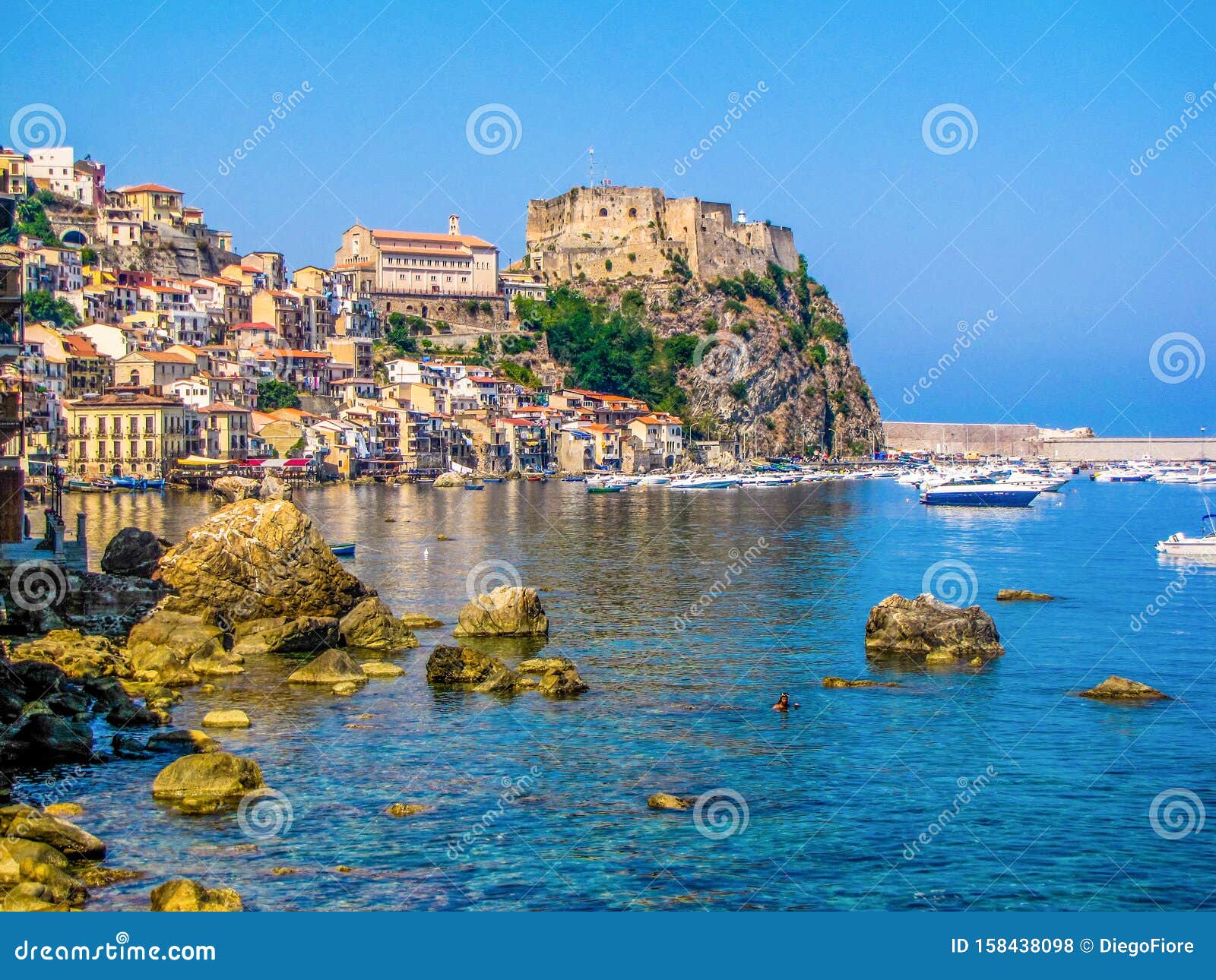 Scilla, Calabria, Italy stock photo. Image of italian - 158438098