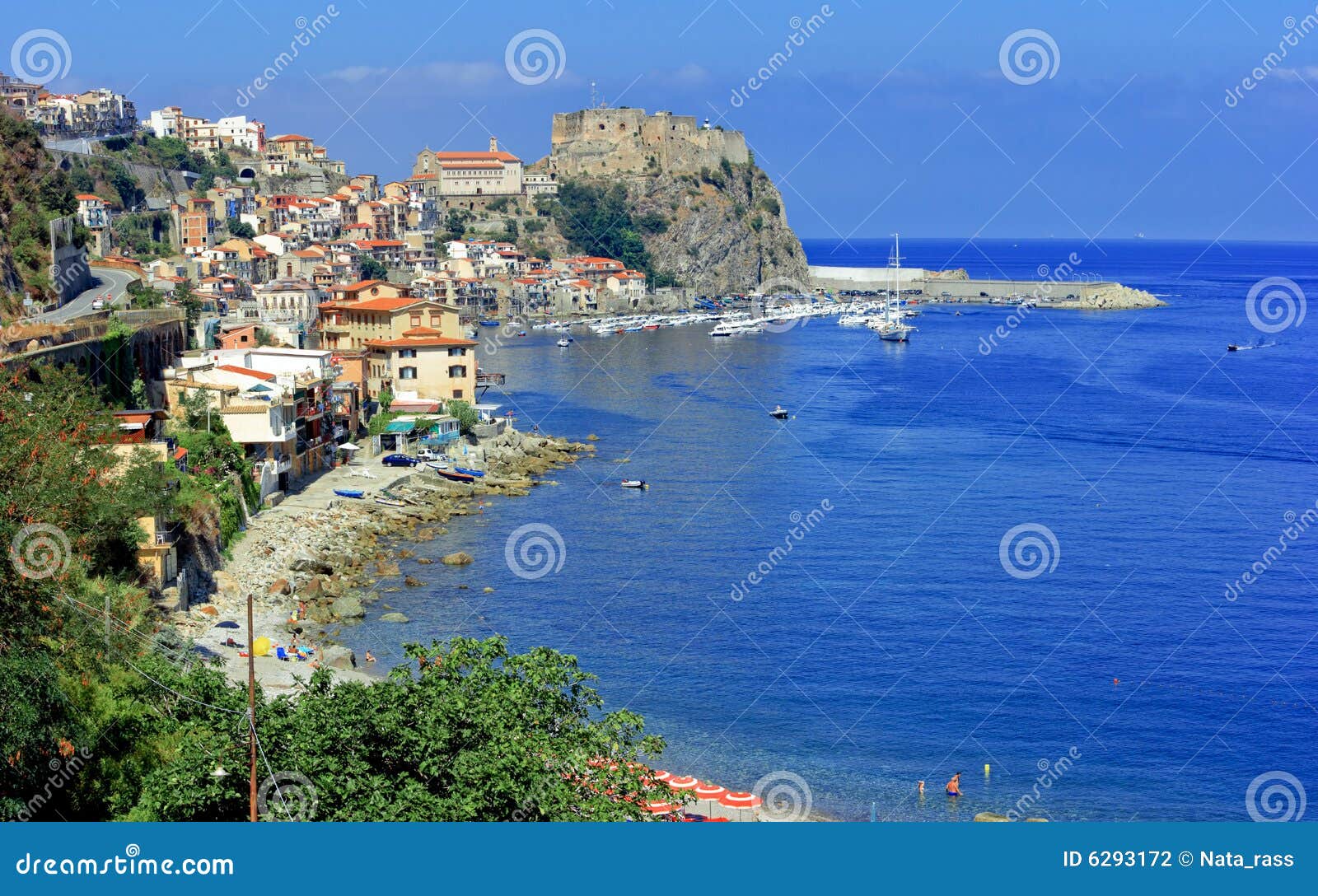 Scilla panorama stock photo. Image of landscape, touristic - 6293172