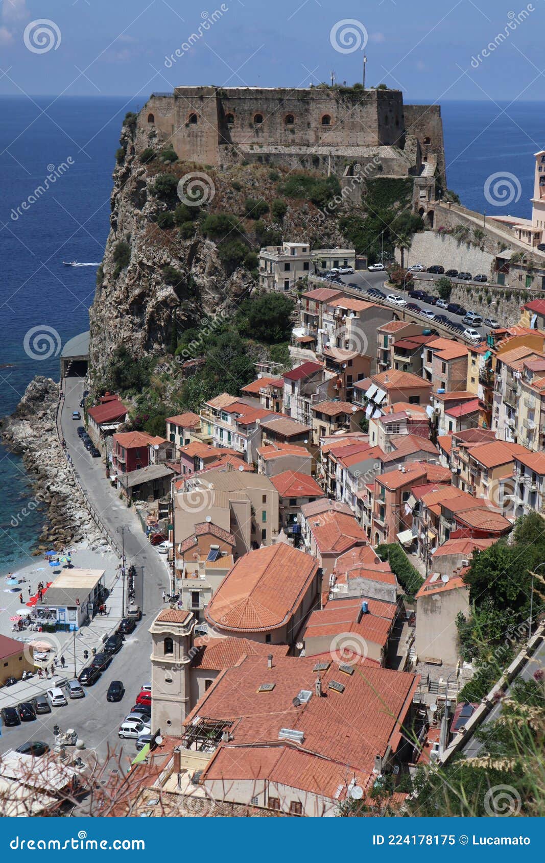 Scilla - Scorcio Del Castello Da Via Panoramica Editorial Image - Image ...