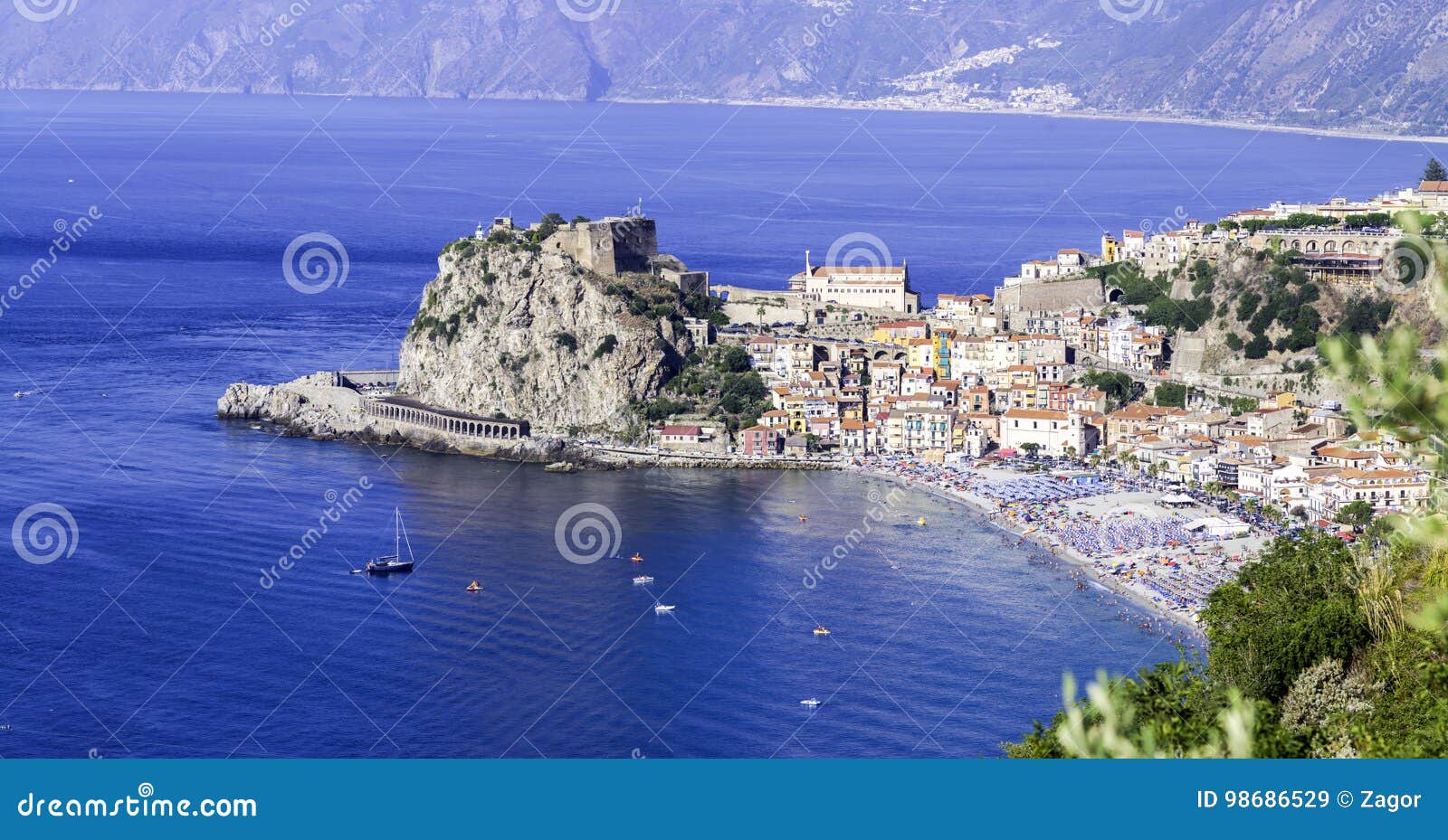 Scilla view editorial stock image. Image of europe, tourism - 98686529