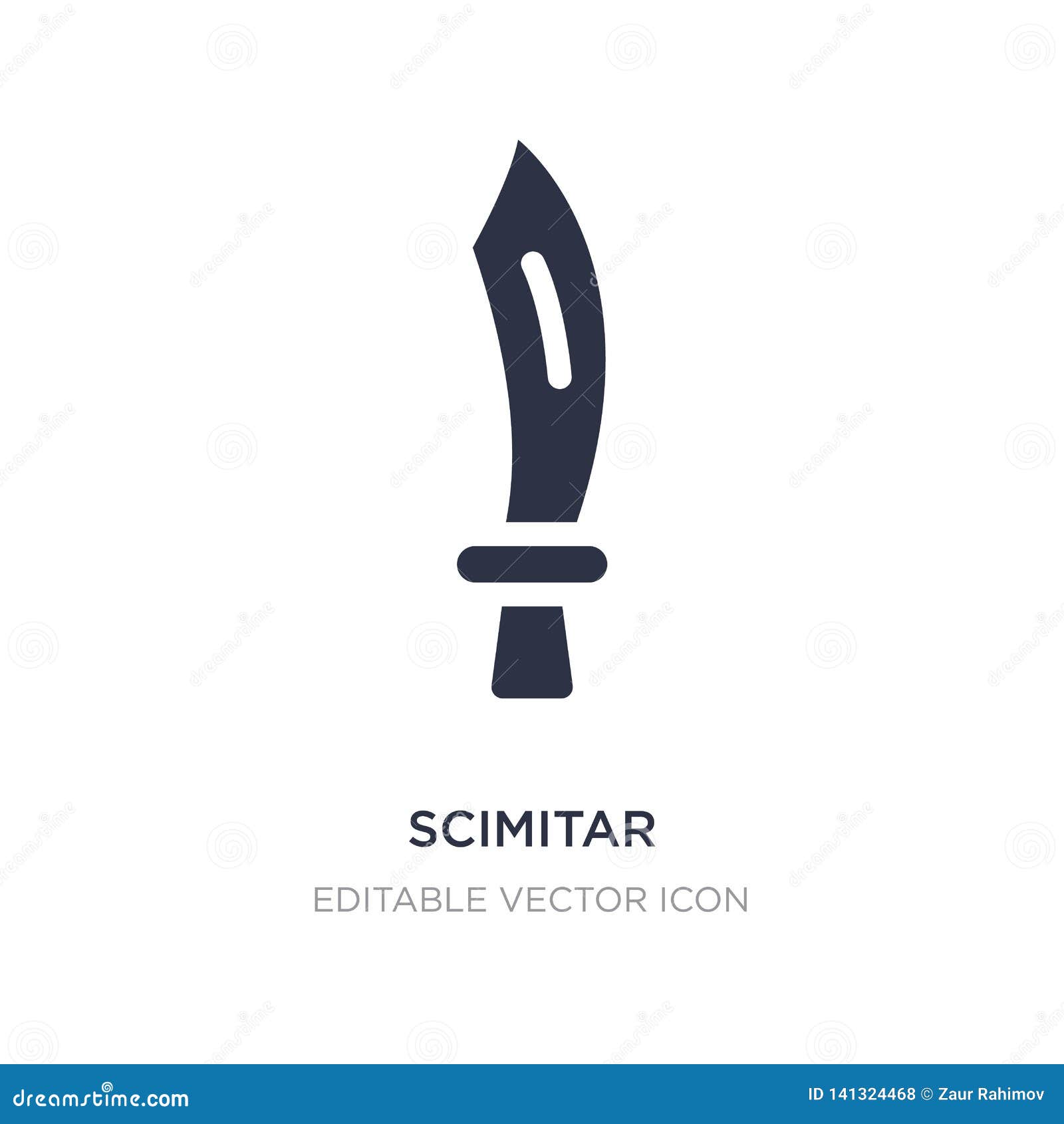 Scimitar Icon on White Background. Simple Element Illustration from ...