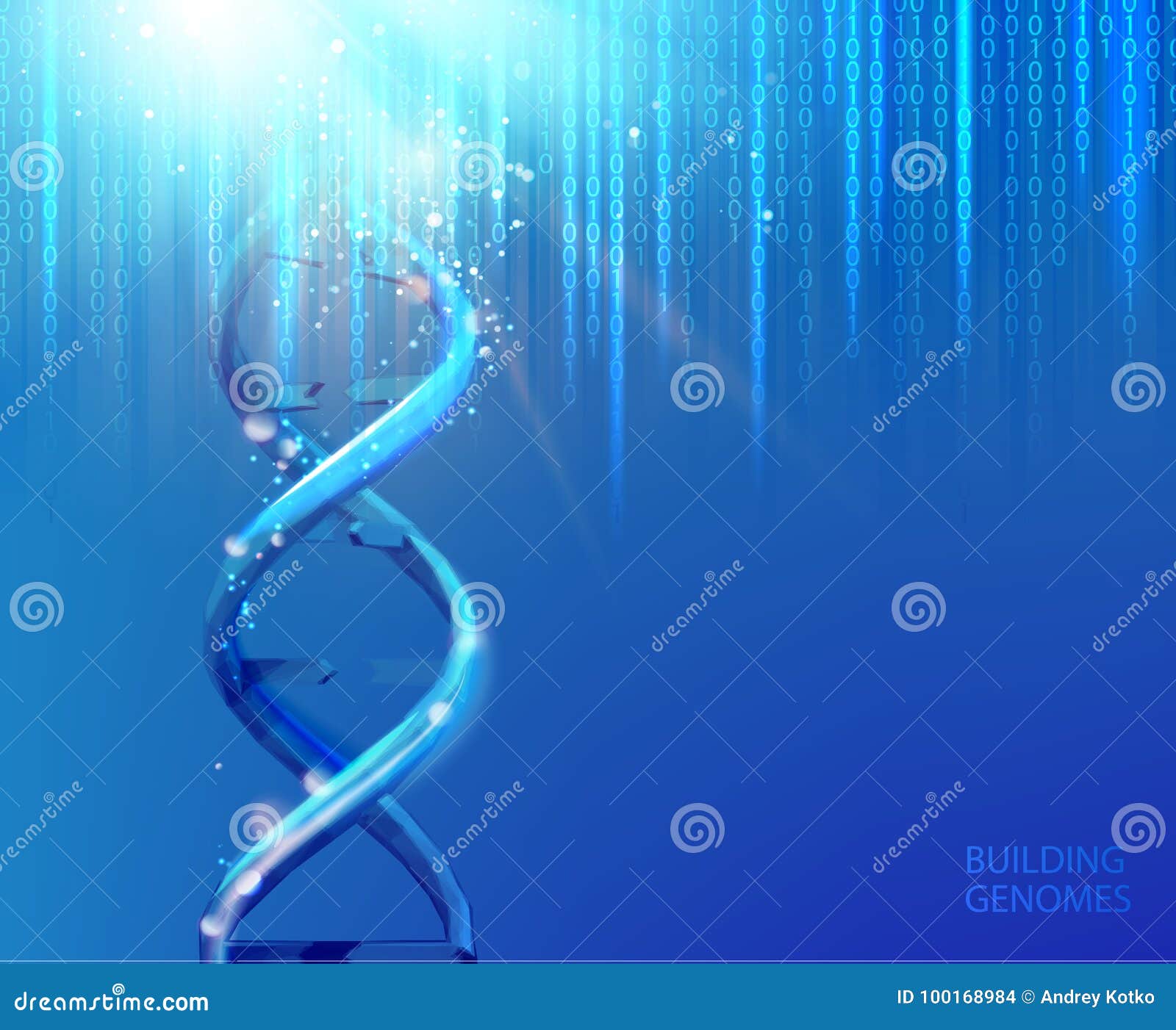 Scince Illustration of Human Genome. Stock Vector - Illustration of ...