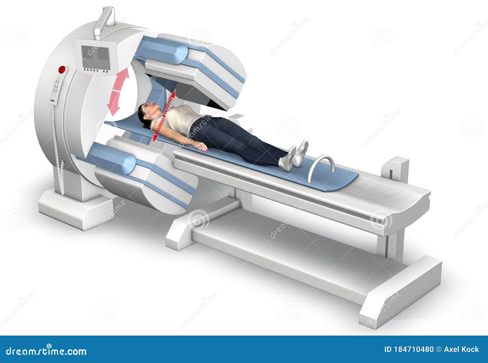 Scintigraphy, Medically 3D Illustration Stock Illustration ...