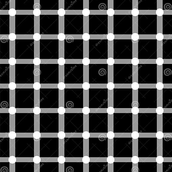 Scintillating Grid Optical Illusion Pattern Stock Vector - Illustration ...