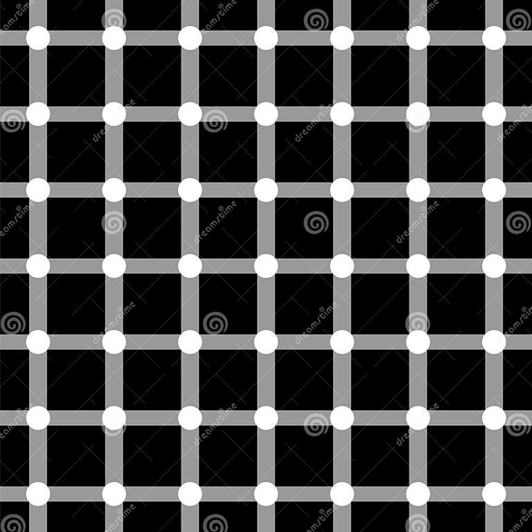 Scintillating Grid Optical Illusion Pattern Stock Vector - Illustration ...