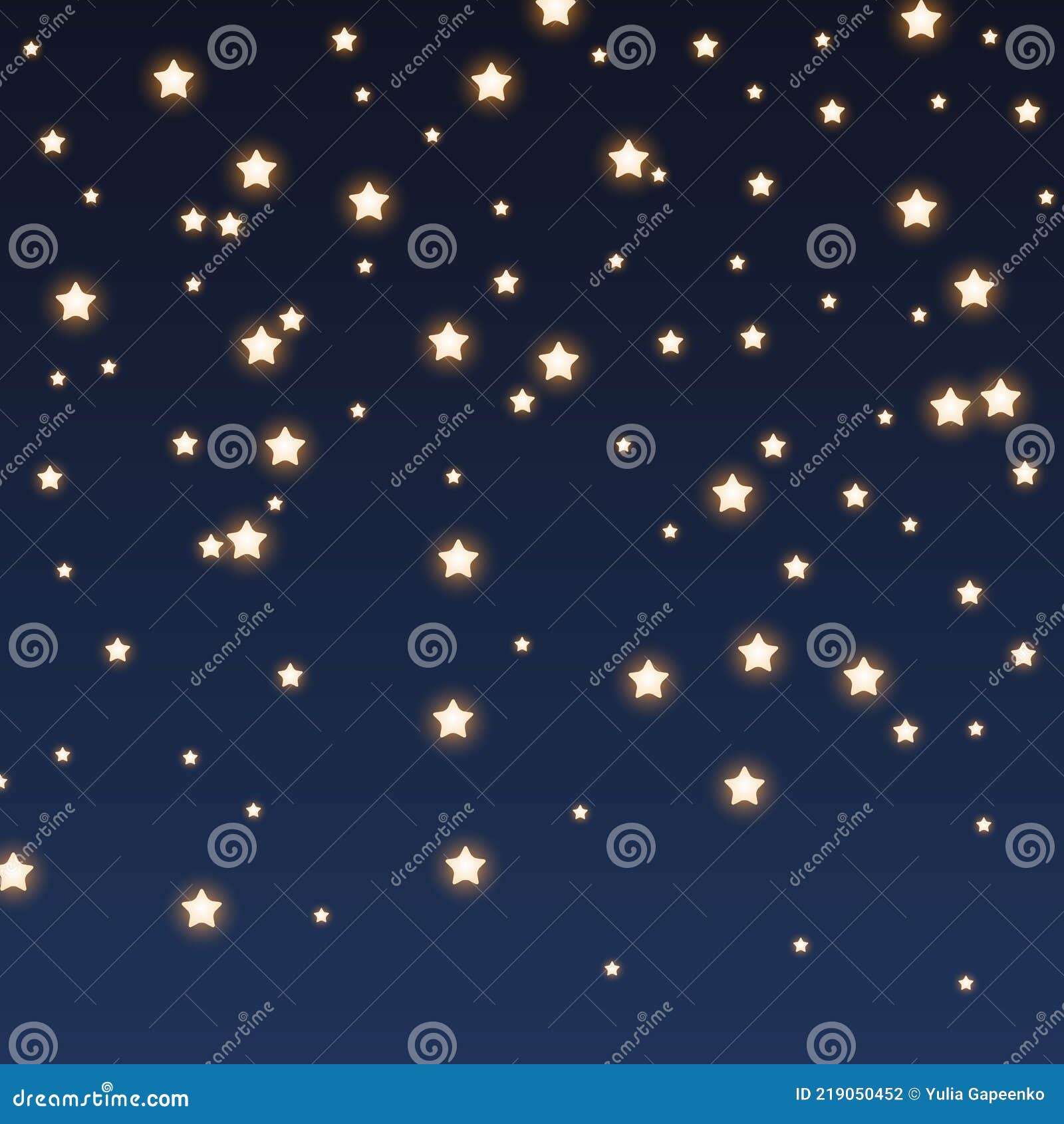 Scintillement Sur Fond De Ciel Nocturne Illustration Vectorielle