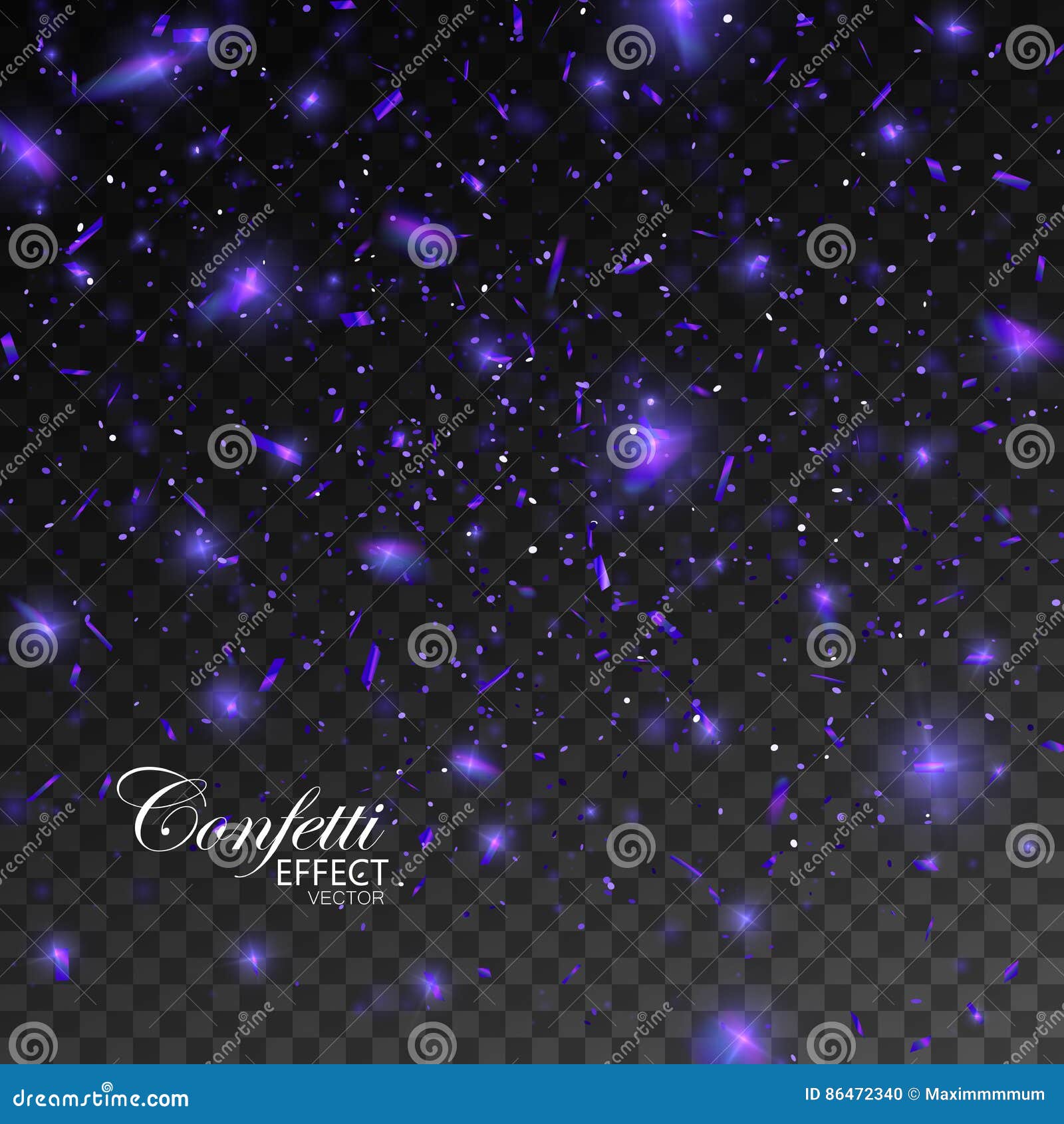 Scintillements De Confettis Illustration de Vecteur - Illustration du ...