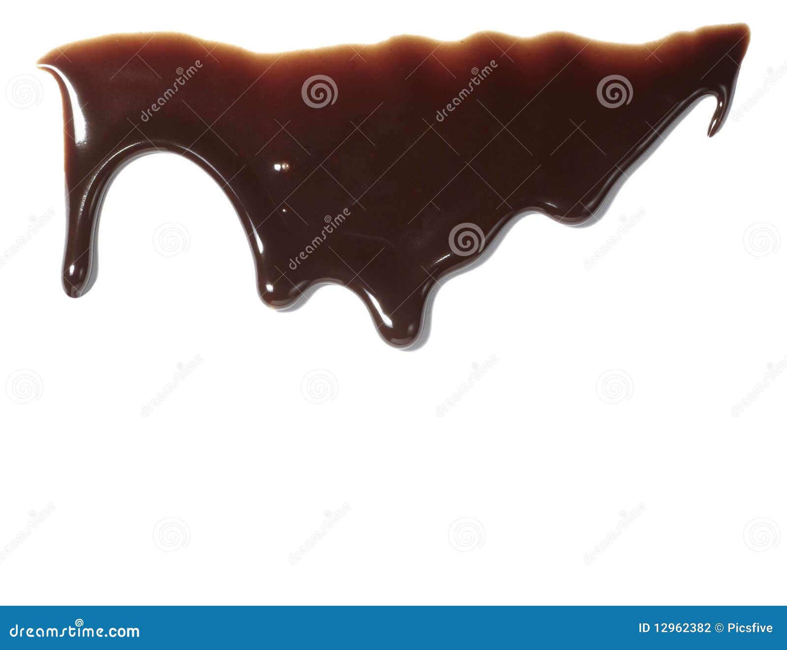 Sciroppo Di Cioccolato Che Cola Alimento Dolce Liquido Fotografia Stock ...