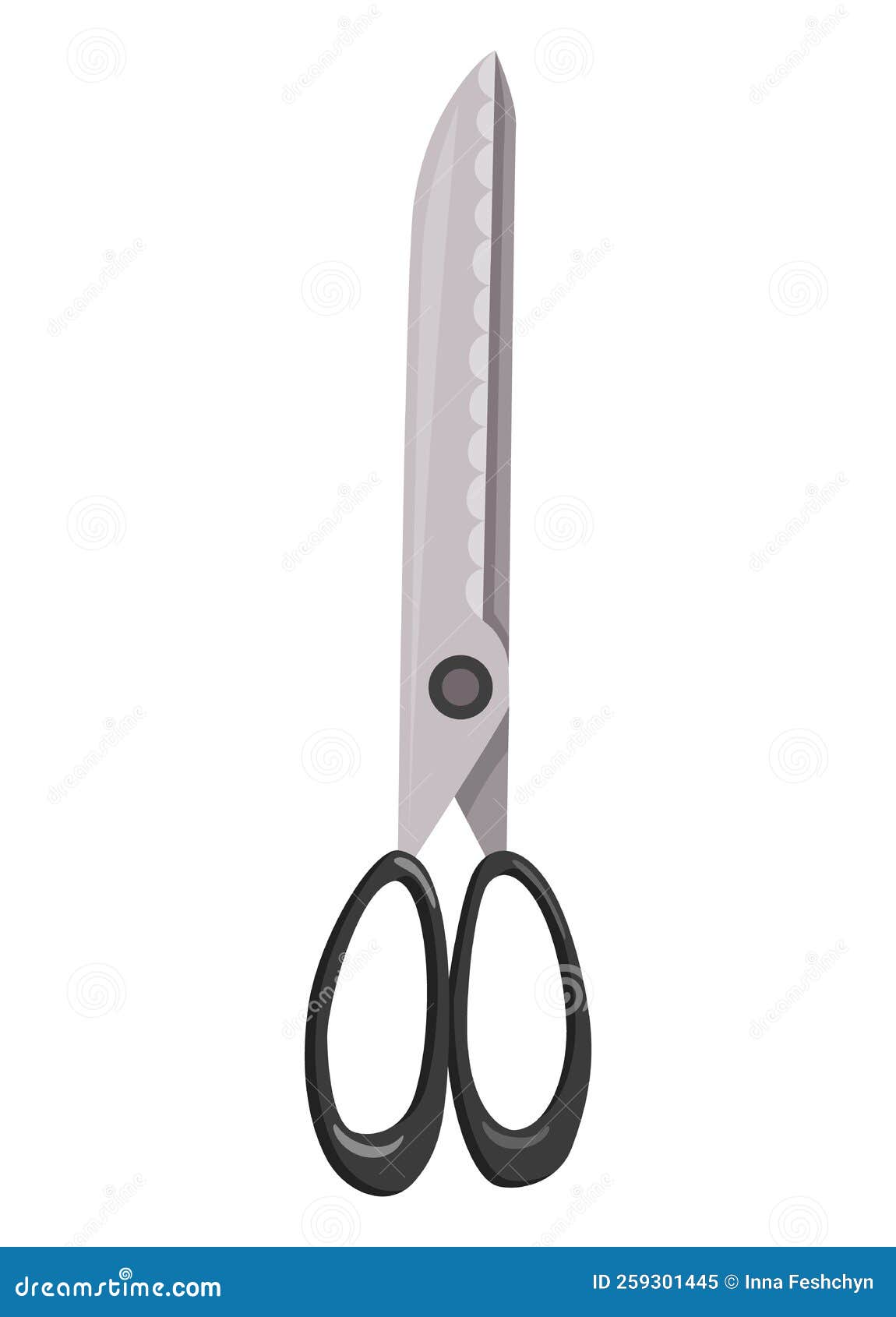 Scissor Icon. Hand Drawn Professional Sharp Equipment for Tailor ...
