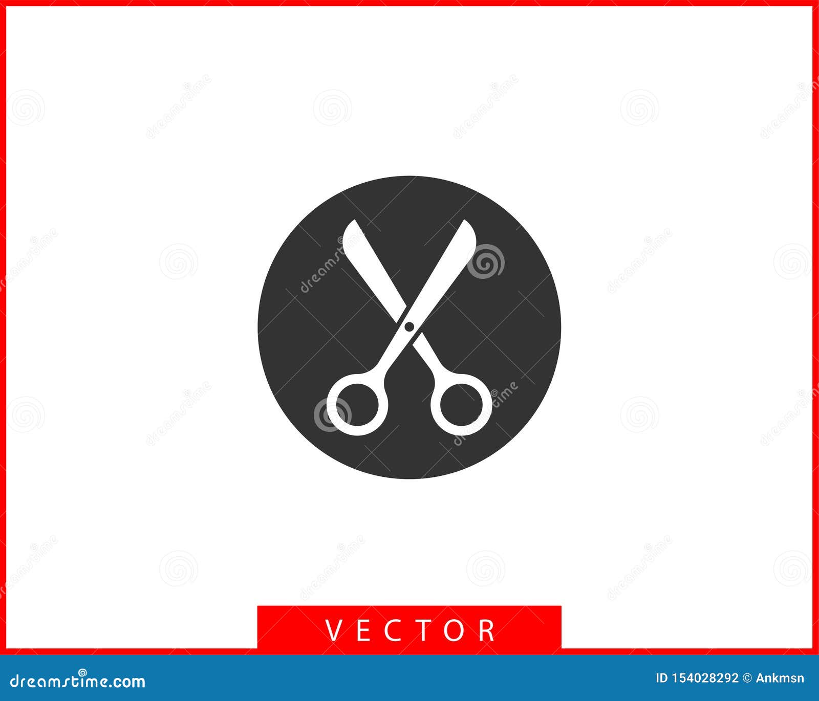 Scissor Icon. Scissors Vector Design Element or Logo Template Stock ...