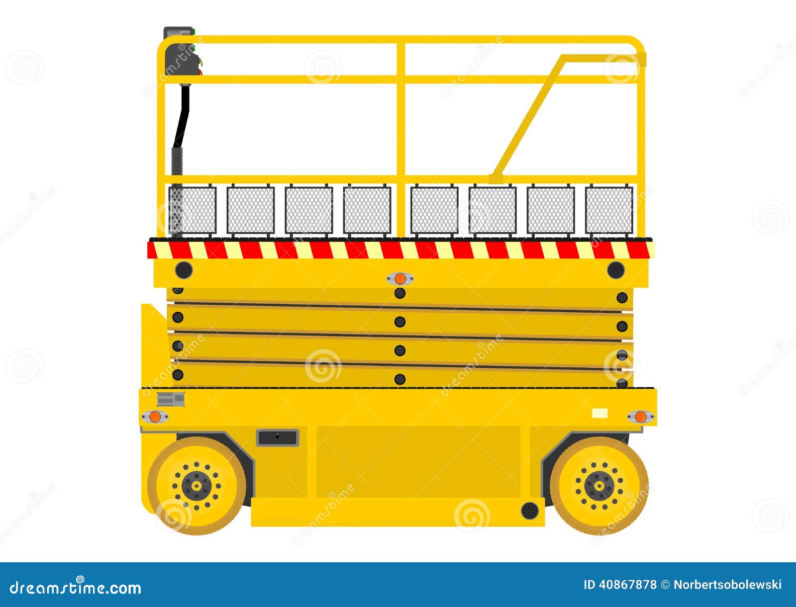 Scissor Lift Concept Outline. Vector | CartoonDealer.com #185628807