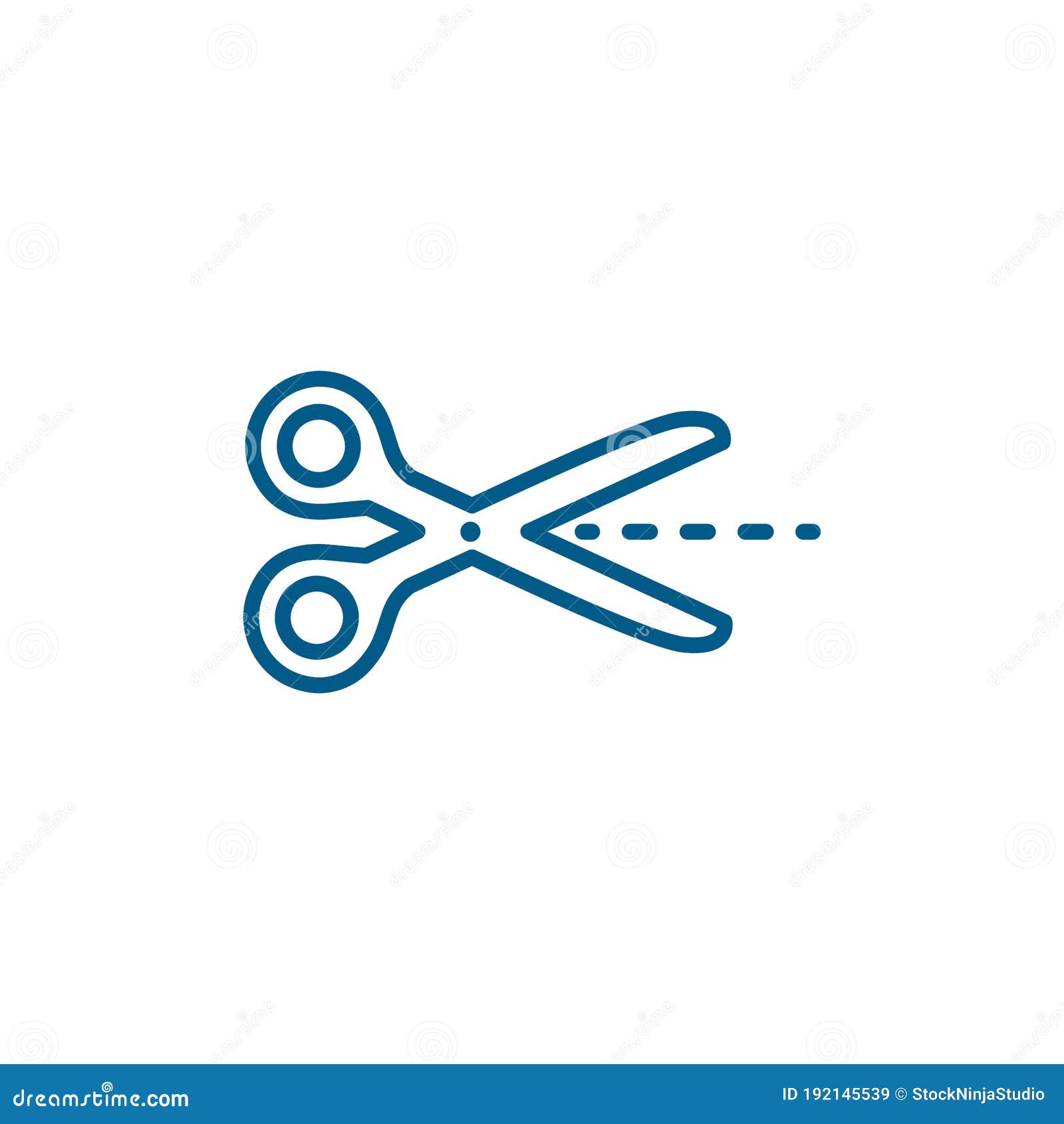 Scissor Cut Line Icon. Black Scissor Border Paper Background Cutout ...
