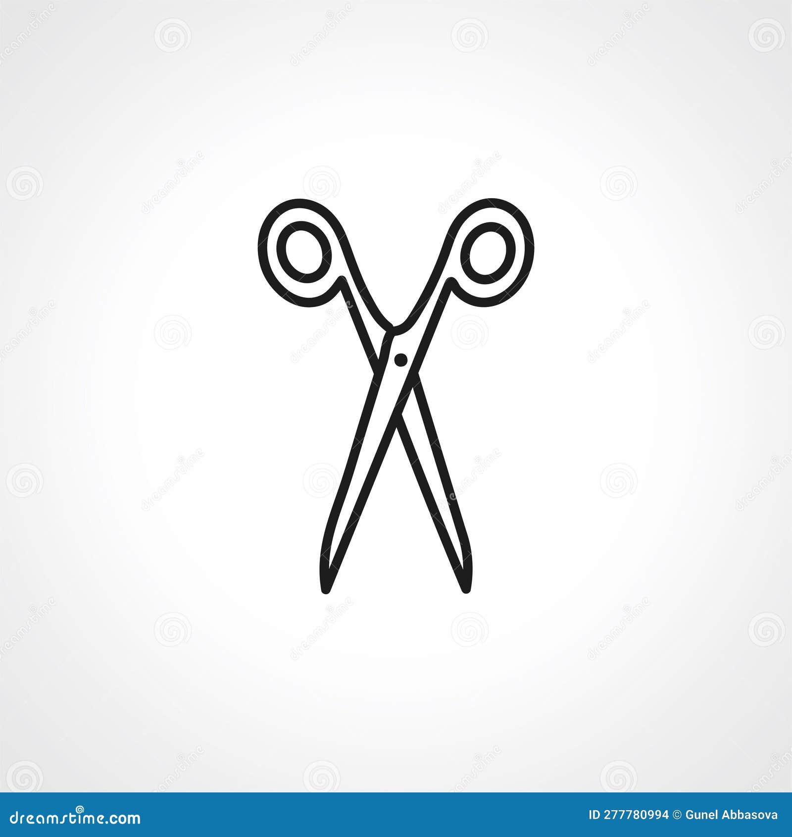 Linear Scissor Icon From Miscellaneous Outline Collection. Thin Line ...