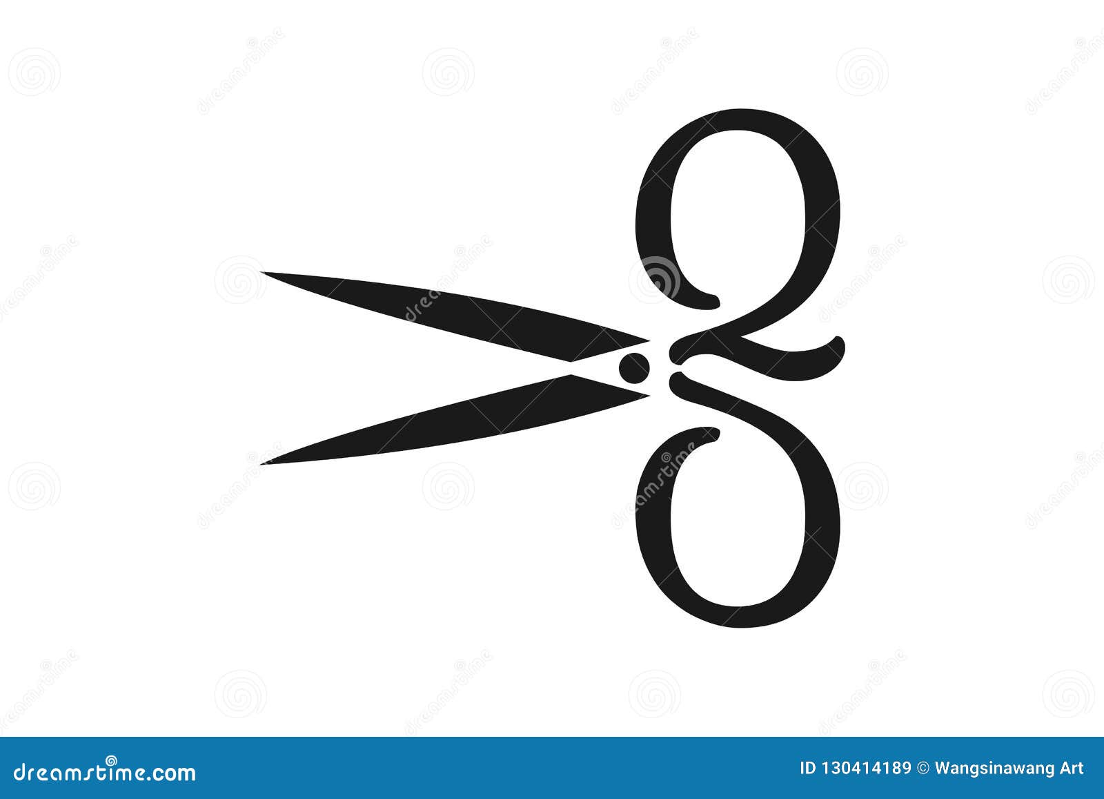 Scissor Logo Designs Inspiration Isolated on White Background. Stock ...