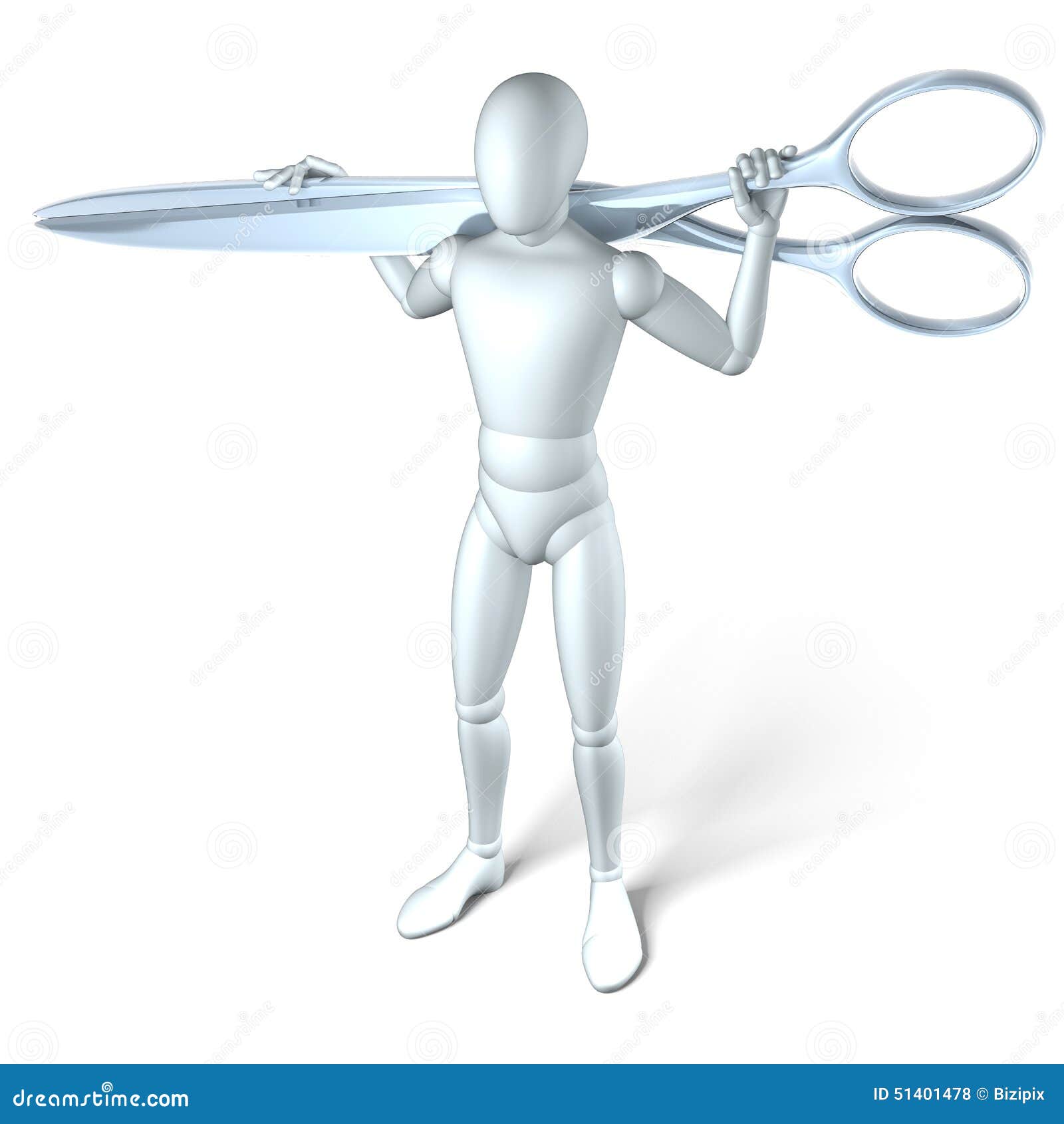Scissor man stock illustration. Illustration of workn - 51401478