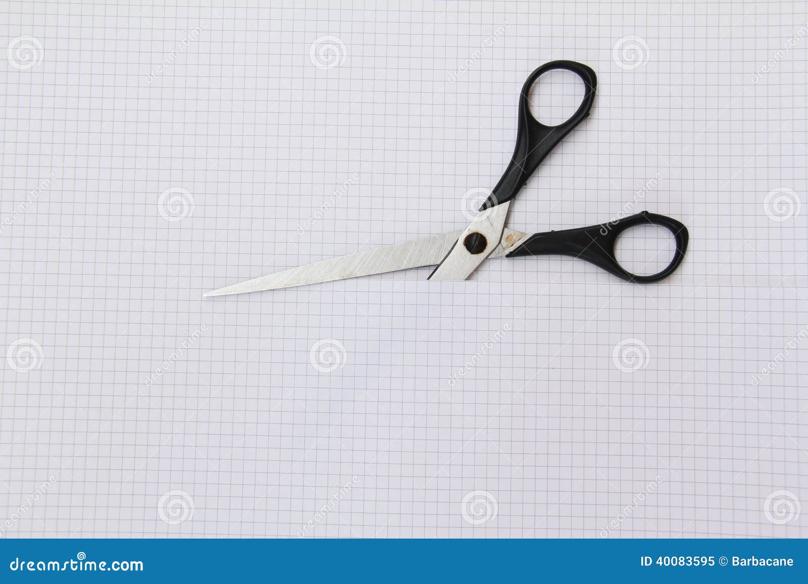Scissor and paper stock image. Image of tool, kitchen - 40083595