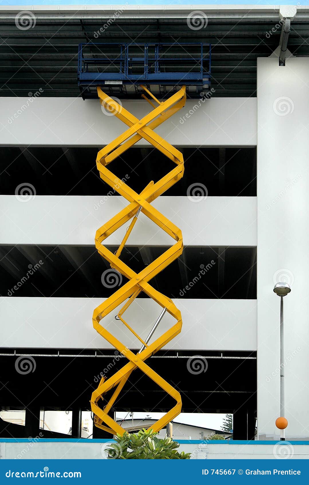 Scissor Platform stock image. Image of hydraulics, elevator - 745667