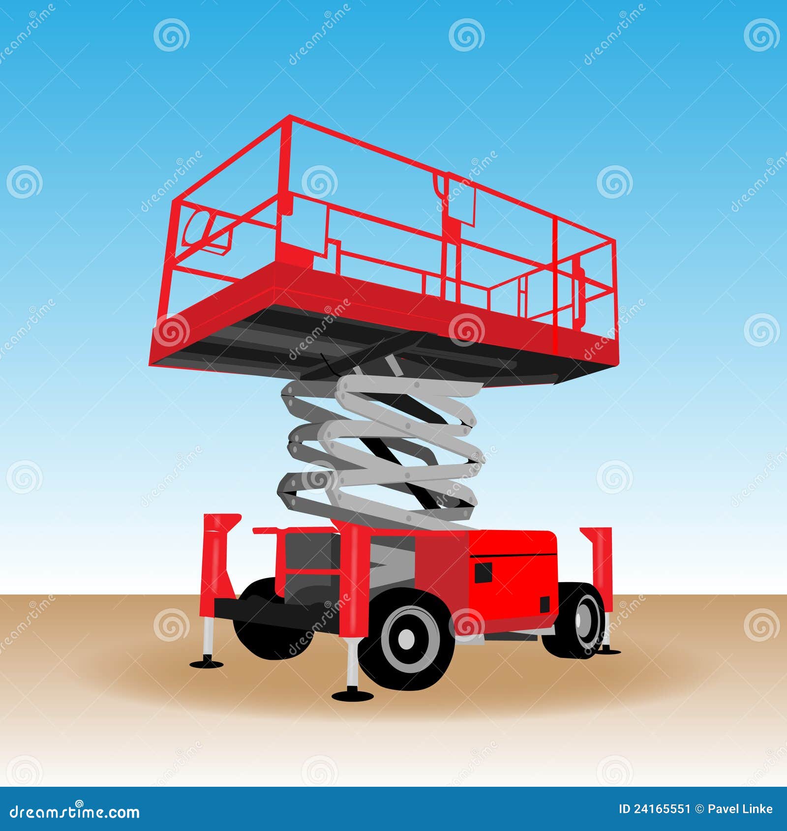 Scissor Platform Vector | CartoonDealer.com #24165551