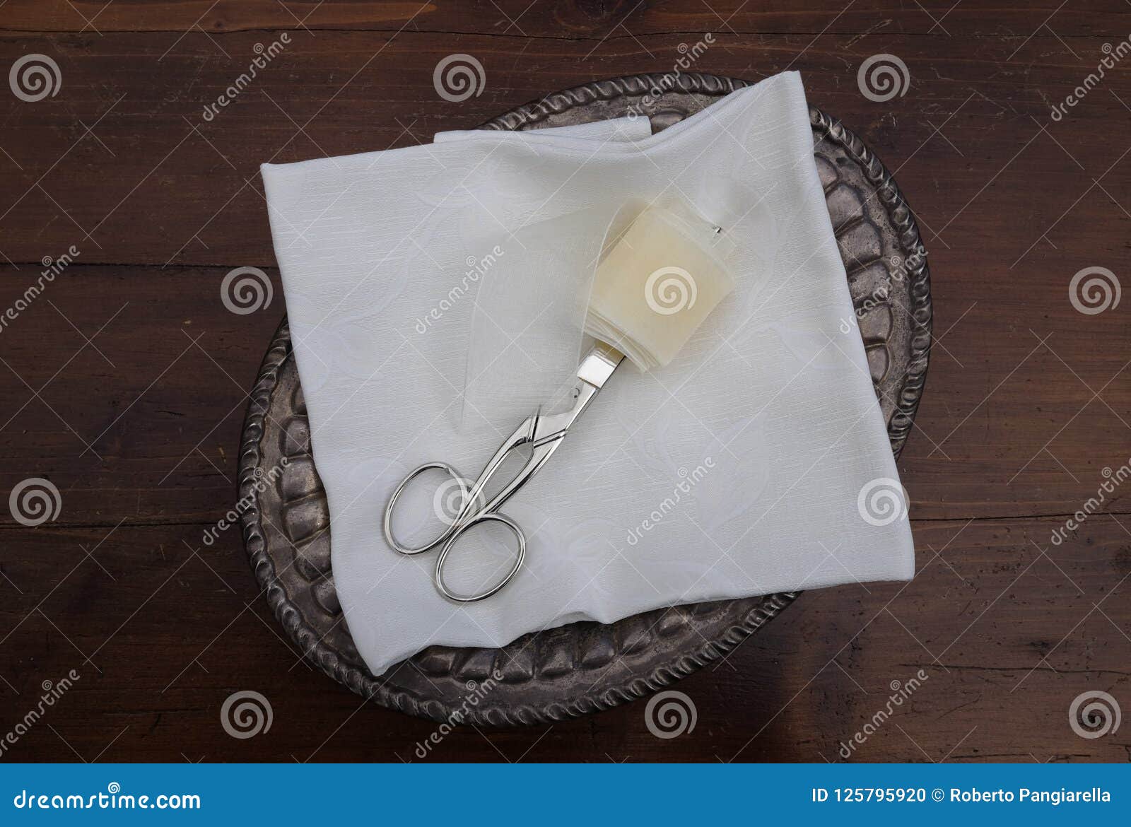 Scissor and Ribbon for Inauguration Stock Photo - Image of success ...