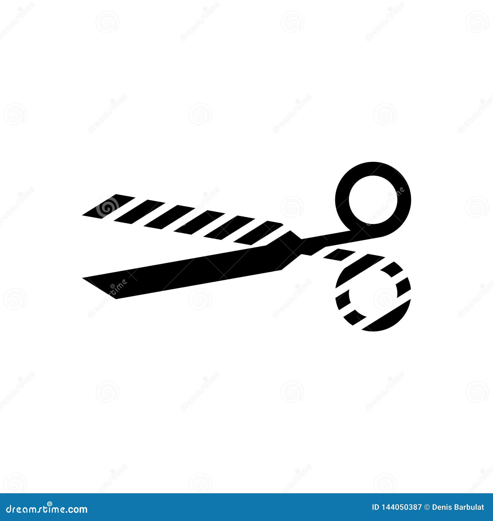 Scissor sign cut here stock vector. Illustration of open - 144050387